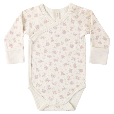 Lttle现货 美国quincy mae SS26新生儿侧开襟包屁衣打底裤连体衣