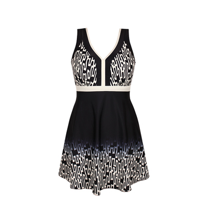 蔓芭莎连体裙式大码泳衣