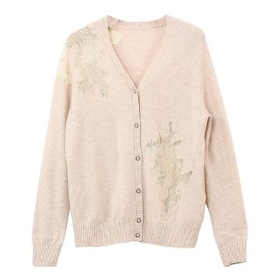 HONRN/红人v领开衫针织衫