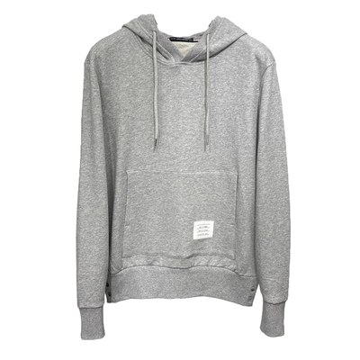 轻奢男装TB三色织带连帽纯棉毛圈卫衣套头带帽衫秋季男女同款帽衫