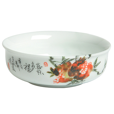问艺斋高档釉下彩青花瓷薄胎透亮