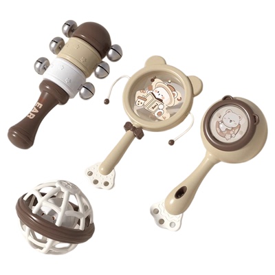 澄海玩具市场批发义乌小商品儿童百货婴儿沙锤手摇铃新生儿礼物