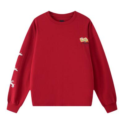 LNG×XIETU联名夏季男女同款环保面料宽松休闲印花长袖T恤