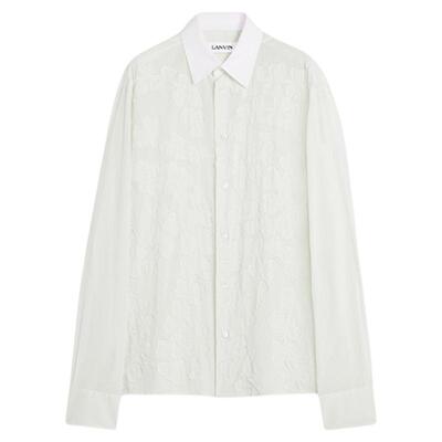 LANVIN浪凡男士花卉长袖衬衫