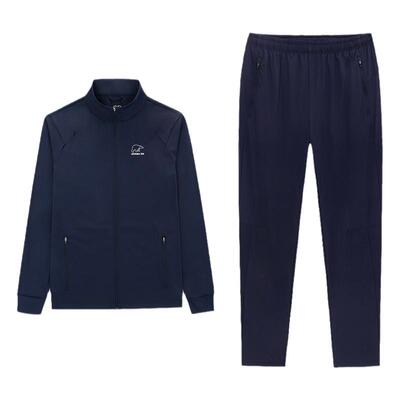 诺思山高弹薄款透气立领运动套装