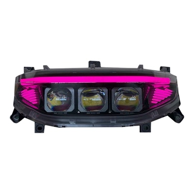 爆闪九号大灯三透镜150W