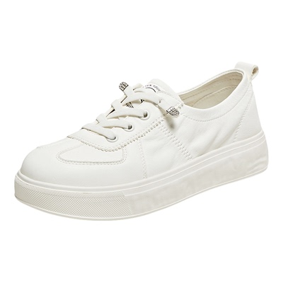 百思图时尚运动小白鞋女休闲鞋