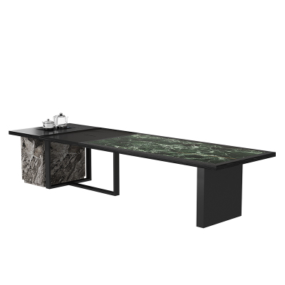 轻奢办公沙发茶几组合高端老板办公室会客室商务接待沙发桌椅套装