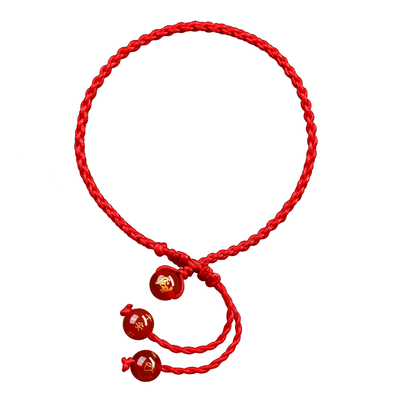 【普陀山直发】十二生肖红绳脚链