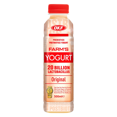 韩国进口OKF优格乳酸菌饮料蓝莓桃子酸奶味饮品瓶装