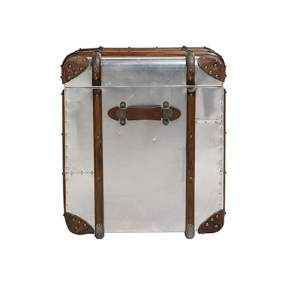 工业风怀旧太空铝皮床头柜家具