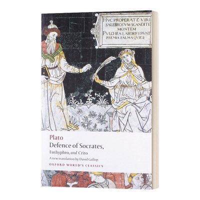 英文原版 Defence of Socrates Euthyphro Crito 苏格拉底 尤西弗罗 克里托的辩护 英文版 进口英语原版书籍