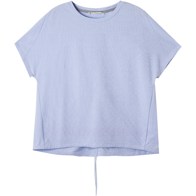 bless棉氨A摆休闲短袖衫女夏