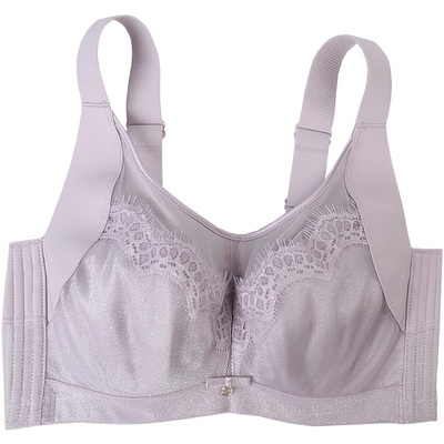 大胸显小薄款软钢圈聚拢全杯文胸