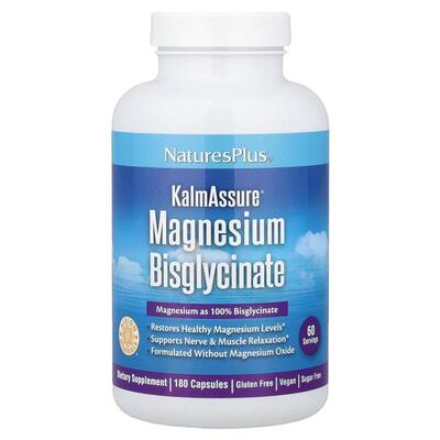 NaturesPlus,KalmAssure® Magnesium Bisglycinate, 180 Capsules
