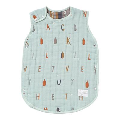 日本10mois六层纱布羊毛睡袋婴儿秋冬四季通用婴儿被子新生防踢被