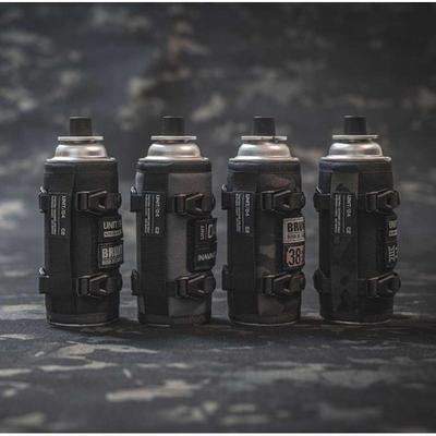 unit04户外露营长气罐套250g卡式气罐战术可悬挂带卡扣气罐保护套