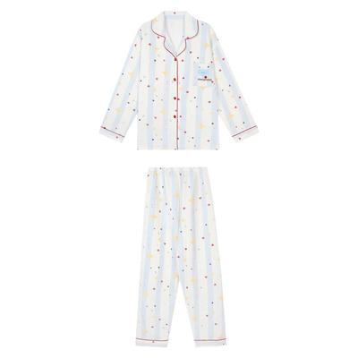 馨帮帮Homedress卡通条纹睡衣