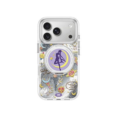 ANGYING × 美少女变身适用苹果17promax手机壳新款iphone16pro磁吸带支架ip15支点Yo2超薄网红的13套高级感