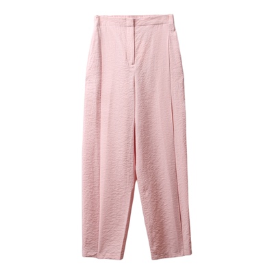 KZ0711937刚需强推砂洗真丝绉清凉裸感大褶裥显瘦懒人锥形奶奶裤