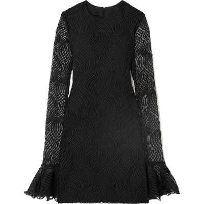 【38开门红】ROTATE Birger Christensen女士刺绣绢网迷你连衣裙