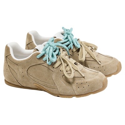 fed软底阿甘鞋秋季新款女鞋复古德训鞋休闲登山鞋女S0916-YLA916