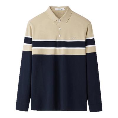 海澜之家轻商务透气长袖POLO衫男