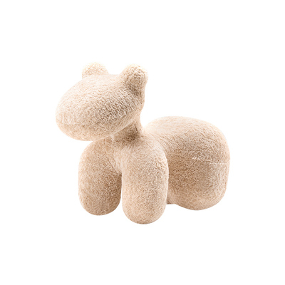 网红小马椅羊羔绒儿童凳