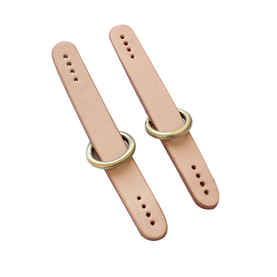 叉子挂耳头层牛皮钩编箱包配件