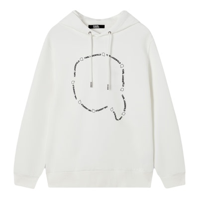 KARL LAGERFELD【棉】时尚连帽卫衣男女同款25秋冬新品老佛爷男装