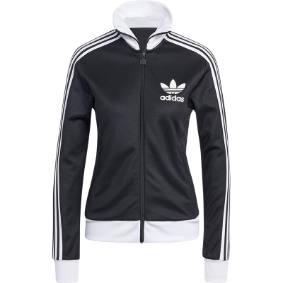 Adidas/阿迪达斯正品三叶草女士经典复古拉链翻领夹克外套IW3174