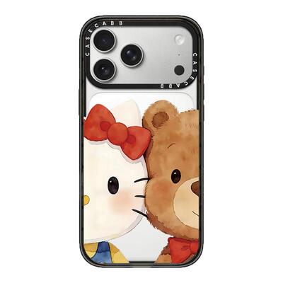 CASETiFiY联名hellokitty凯蒂猫贴脸小熊17pro适用于iPhone16promax苹果15plus手机壳14磁吸13华强北平替潮女