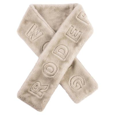 RODERICWONG毛绒logo围巾