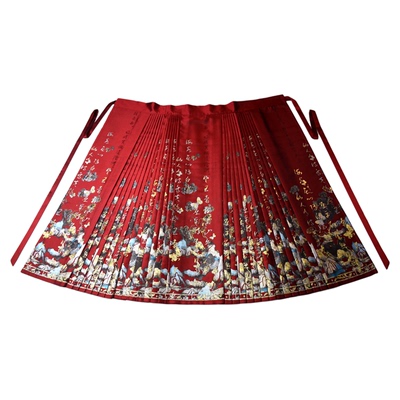 子爵秋色原创汉服【江上吟】明制书法马面裙国风日常出街春夏秋冬