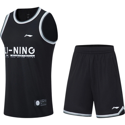 背心短裤运动套装李宁篮球男子