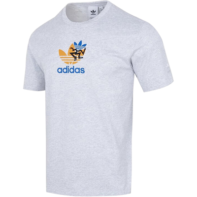 阿迪达斯男士休闲运动短袖