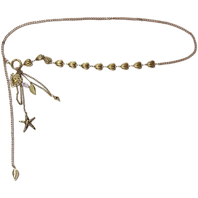 易碎商店海星吊坠腰链