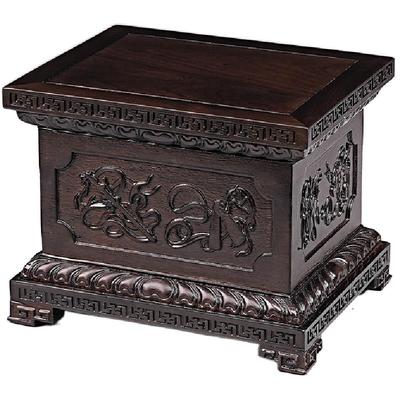 黑檀木八宝金刚佛像底座实木雕刻