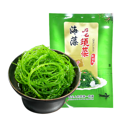 海藻龙须菜新鲜海菜石花菜海草发菜凉拌菜火锅麻辣烫关东煮批发
