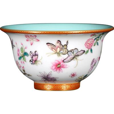 钟家窑陶瓷主人杯手绘高档