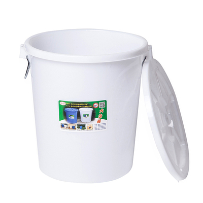 食品级蓝色带盖储水90120l大白桶