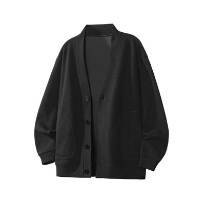 男生盐系针织开衫三件套