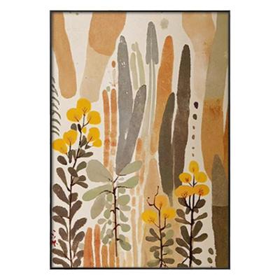 现代简约客厅落地装饰画高级感奶油风艺术花卉挂画沙发背景墙壁画