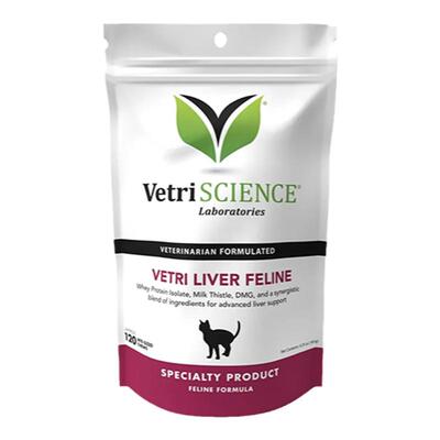 【猫护肝片】VetriScience牛磺酸补血肝精肝脏甲基化排毒黄疸传腹