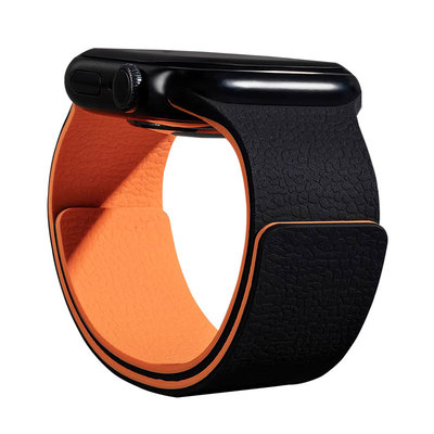适用苹果S11手表iwatch10表带applewatch9磁吸S8硅胶S10新款Ultra男SE运动创意女运动7高级6秋冬腕带皮纹表链