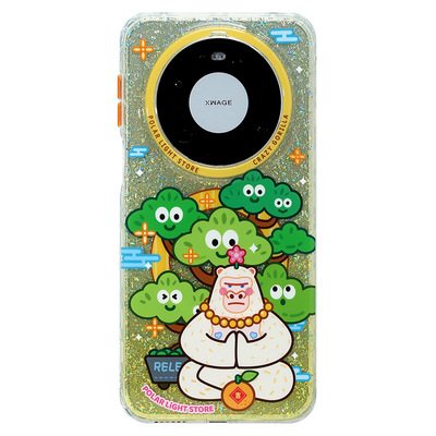 极光士多^青松大吉^巨猩适用华为mate80ProMax原创磁吸手机壳可爱保护套壳挂绳孔mate70pro+