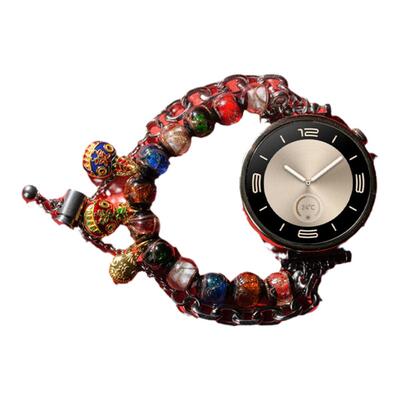 华为GT4/5普陀寺琉璃表带手串