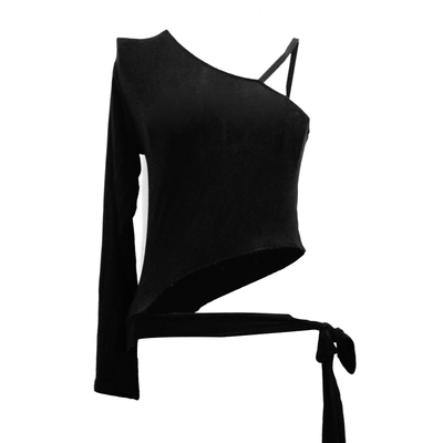 ACEdance拉丁舞服单肩吊带