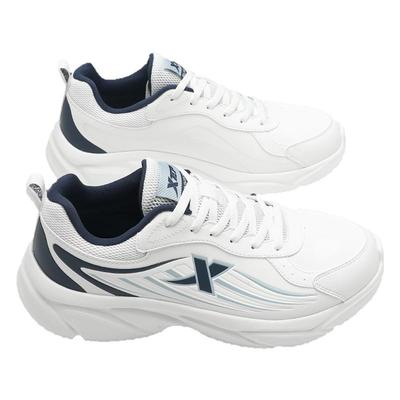 特步男鞋2025新款冬季轻便复古休闲鞋官方旗舰店正品皮面运动鞋男