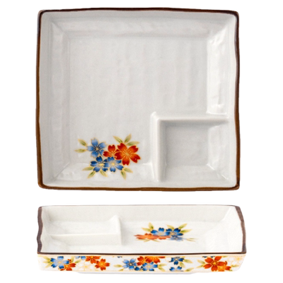 美浓烧日式进口分格餐盘